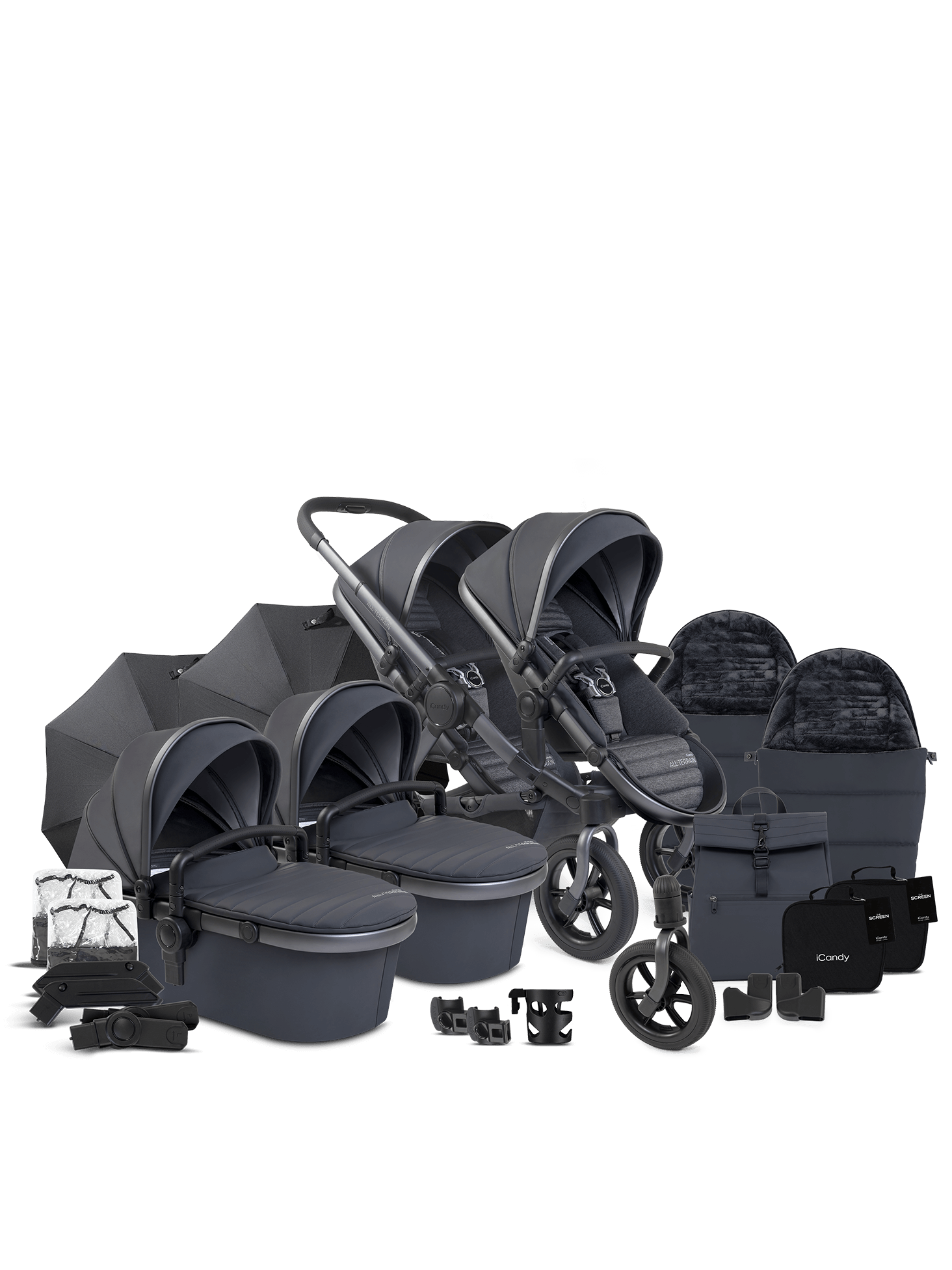 iCandy Peach All-Terrain Twin - Complete Bundle | Storm – iCandy World