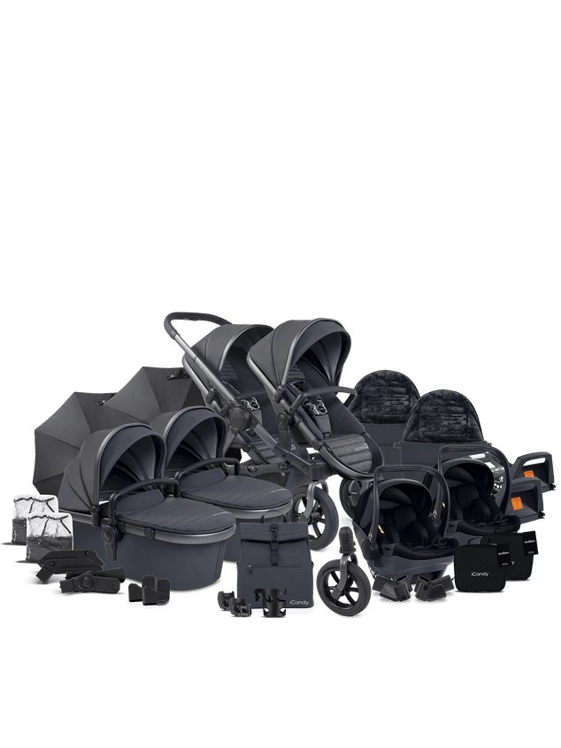 iCandy Peach All-Terrain Twin - Complete Bundle | Storm – iCandy World