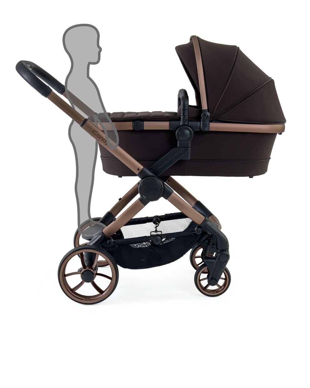 Peach 7 Pecan Pushchair & Carrycot - Complete Car Seat Bundle | iCandy ...