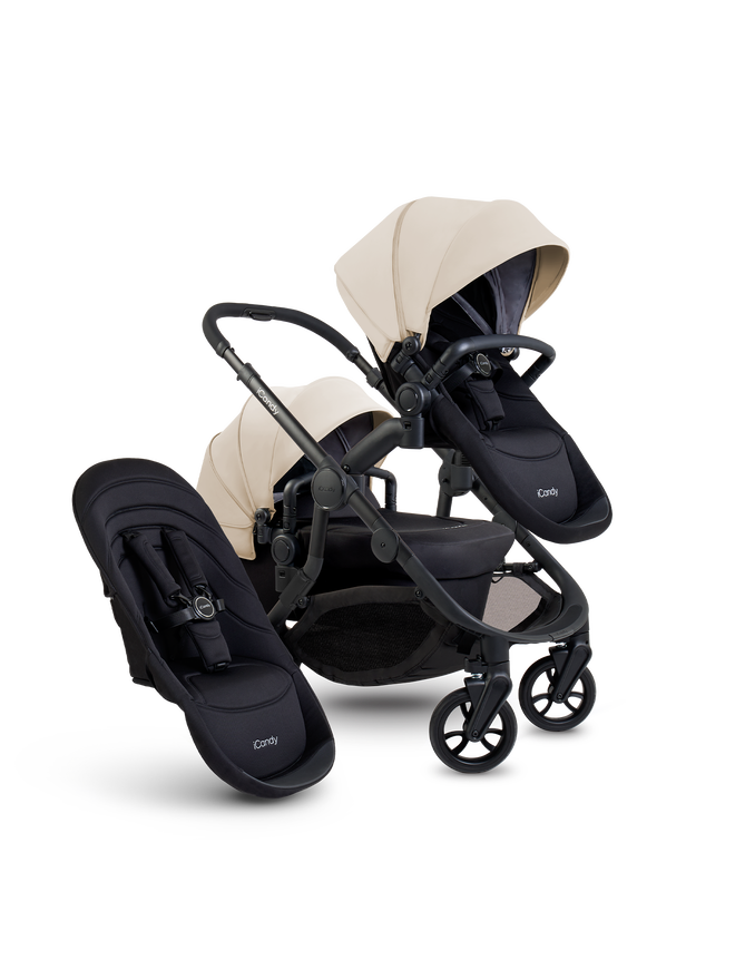 Orange 4 Double Pushchair Bundle - Latte | iCandy – iCandy World
