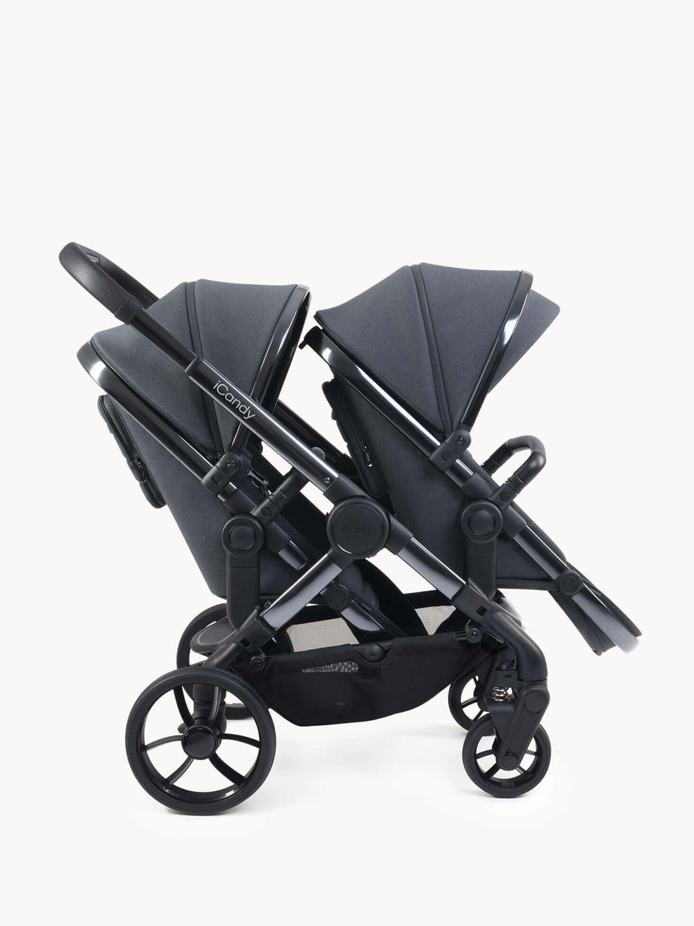 Peach 7 Twin Pushchair & Carrycot in Dark Grey - iCandy – iCandy World